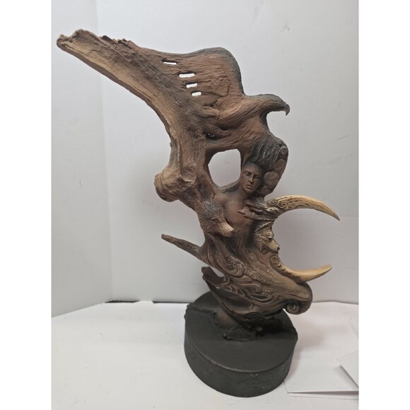 Other | Rick Cain Time Flow Fantasy Nature Sculpture 397150 1998 Owl ...